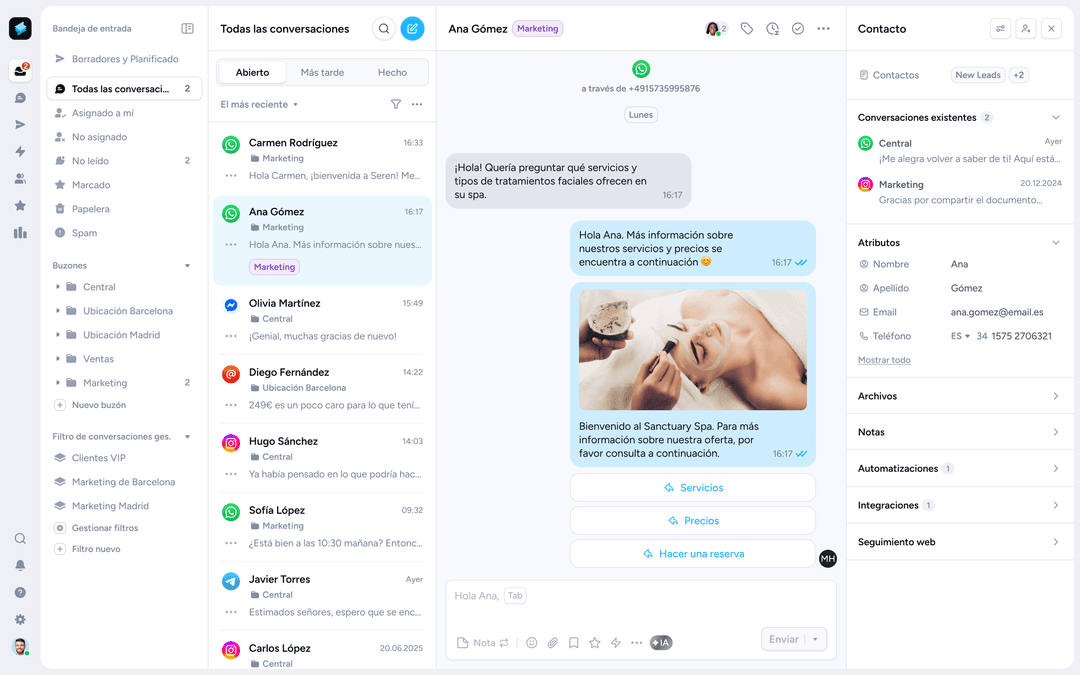 La solución de mensajería para su empresa | Superchat